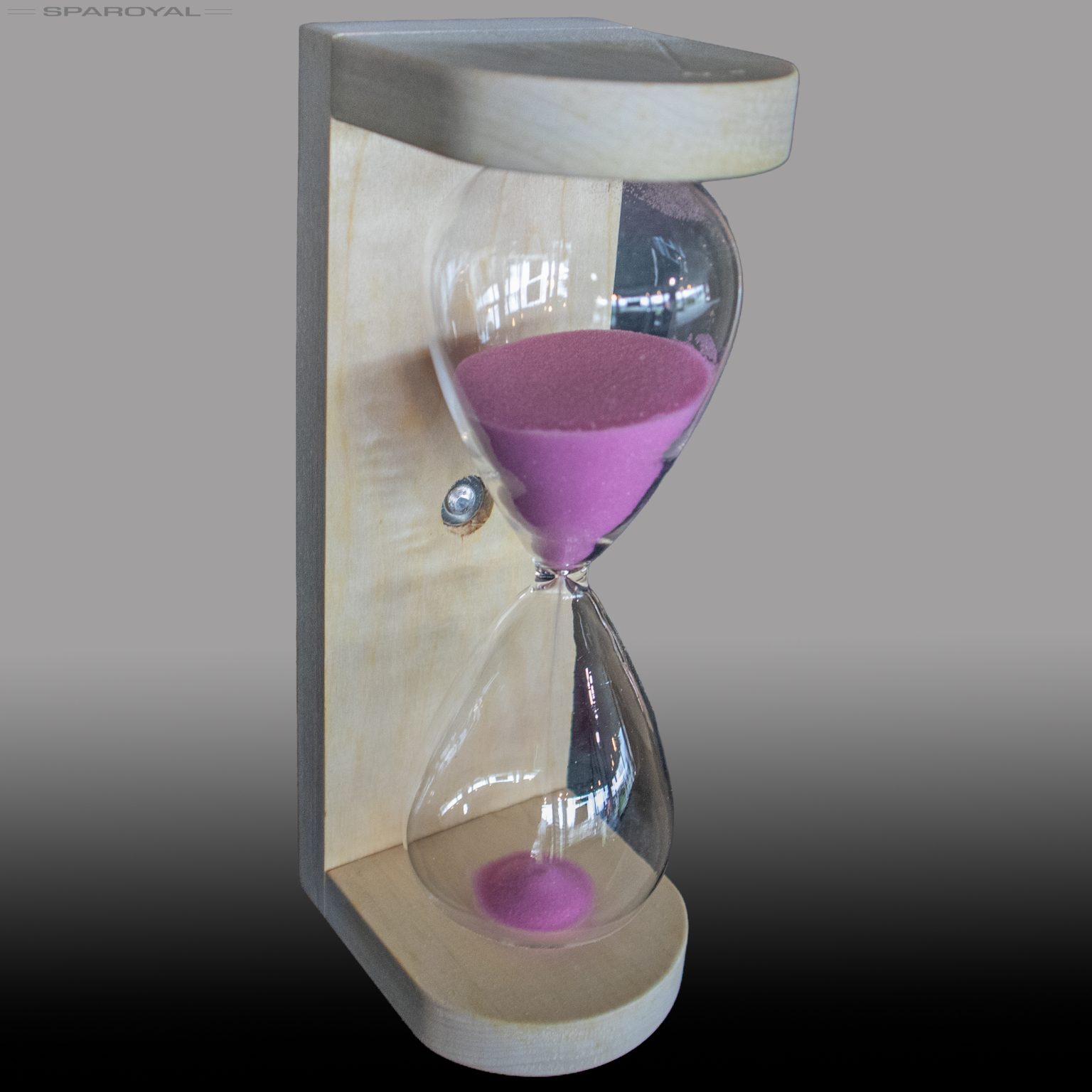 Sauna Timeglas i Lyst Træ – 15 Minutters Timer – SPAROYAL SKANDINAVIA